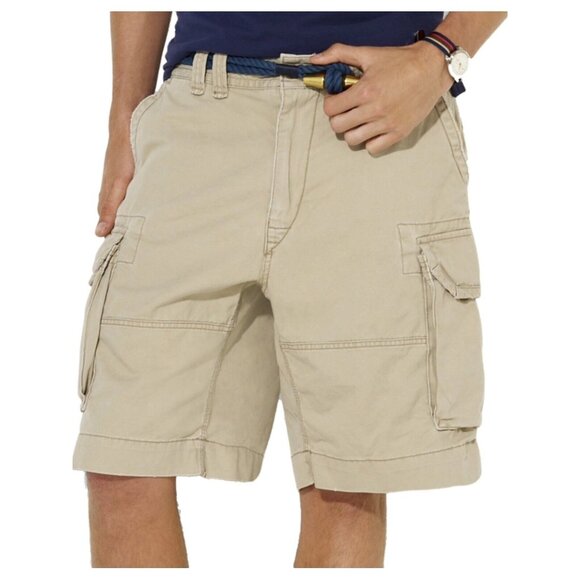 Polo Ralph Lauren | Shorts | Polo Ralph Lauren Mens Big Tall 5b Hudson Tan Classic Twill 0 Cargo ...